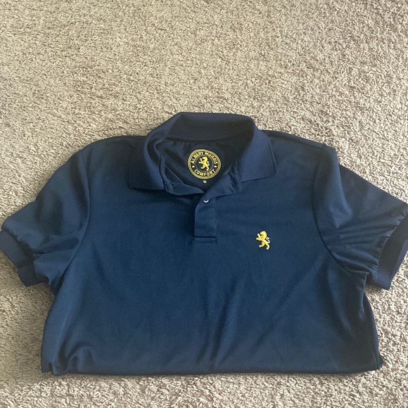 Albert Morris | Shirts | Albert Morris Comfort Navy Blue Polo Shirt ...